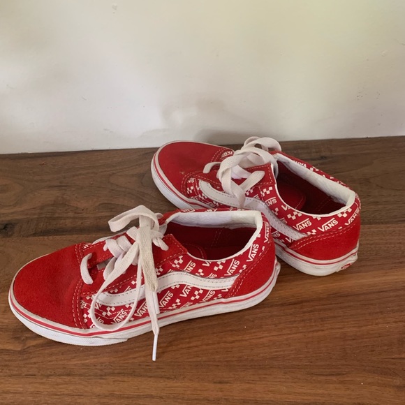 Vans | Shoes | Red Old Skool Vans Sneakers | Poshmark
